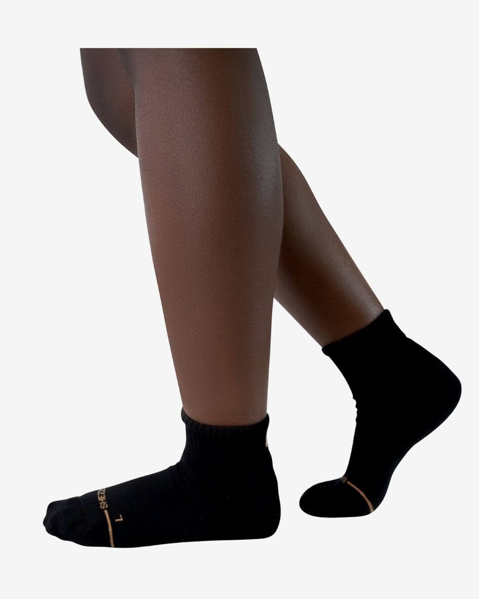 Foam-Padded Quarter Socks for Comfort | Shezza